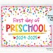 Last Day of Preschool Pre-school Sign Last Day of School Summer End of ...
