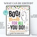 Boo Thanks for All You Do Sign Halloween Thank You Gift Lounge Room ...