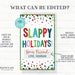 Slappy Holidays Tag Slap Bracelet Card Christmas Gift Tags Preschool ...