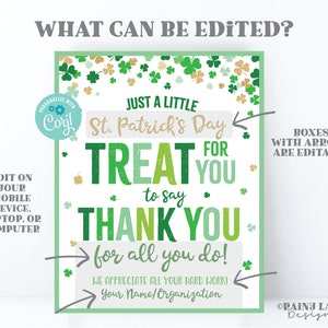 St Patrick's Day Treat for You to Say Thank You for All You Do St Patty ...