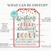Washing You a Merry Christmas Editable Tag Donut Forget New Year ...