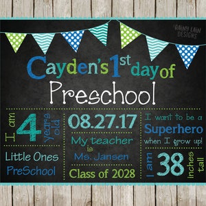 First Day of School Sign, Back to School Sign, Back to School ...