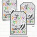 Popcorn Thank You Tag Just Poppin by to Say Happy Halloween Popcorn Tag ...