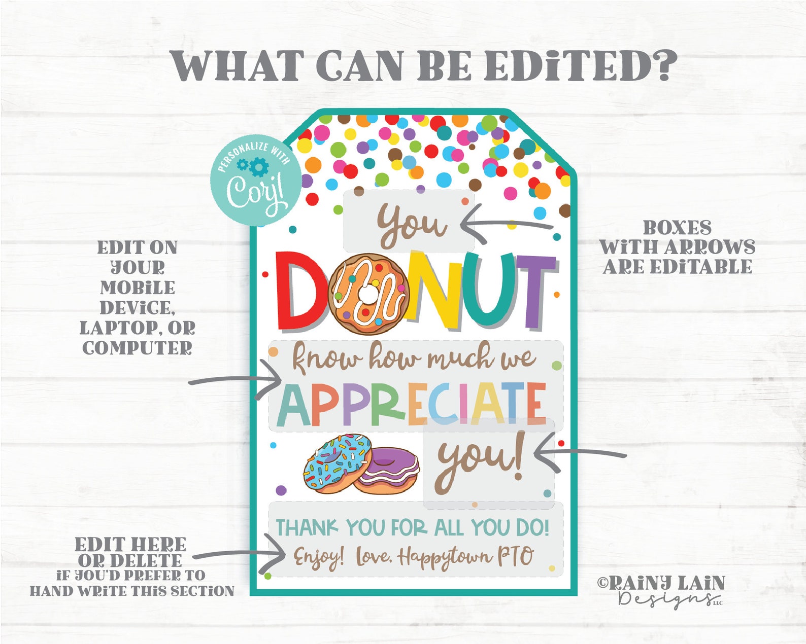 You Donut Know How Much We Appreciate You Tag Thank You Appreciation ...
