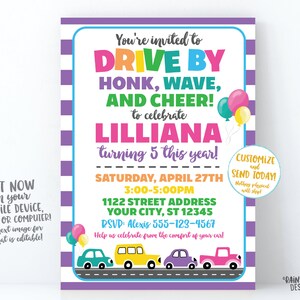Drive by Party Invitation, Drive by Party Girl Drive by Party, Social ...