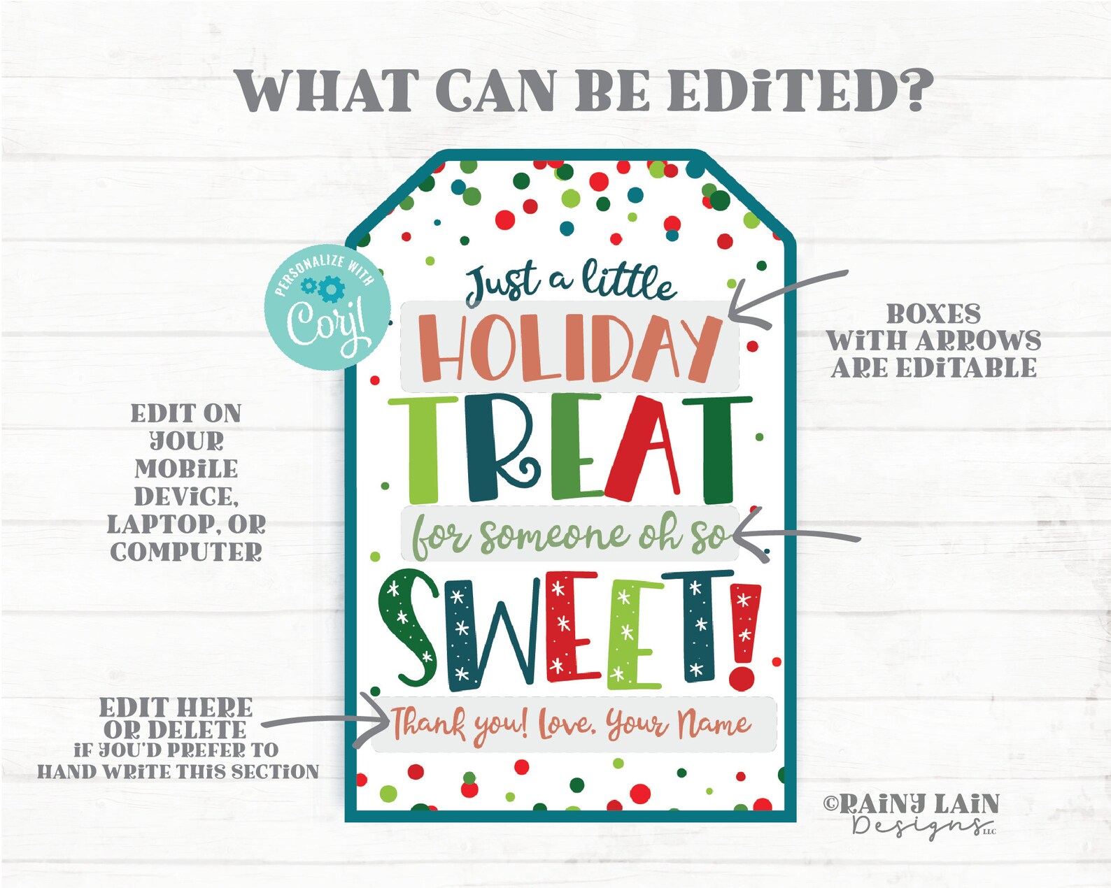 Holiday Treat for Someone Oh so Sweet Tag Holiday Appreciation - Etsy