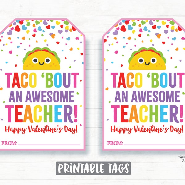 Taco Valentine Card - Etsy