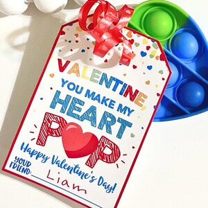 You Make My Heart Pop Valentine Pop Valentine Tag Lollipop, Popcorn ...