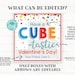 Have a Cube-tastic Valentine Tag, Cube Fidget Toy Game, Valentine's Day ...