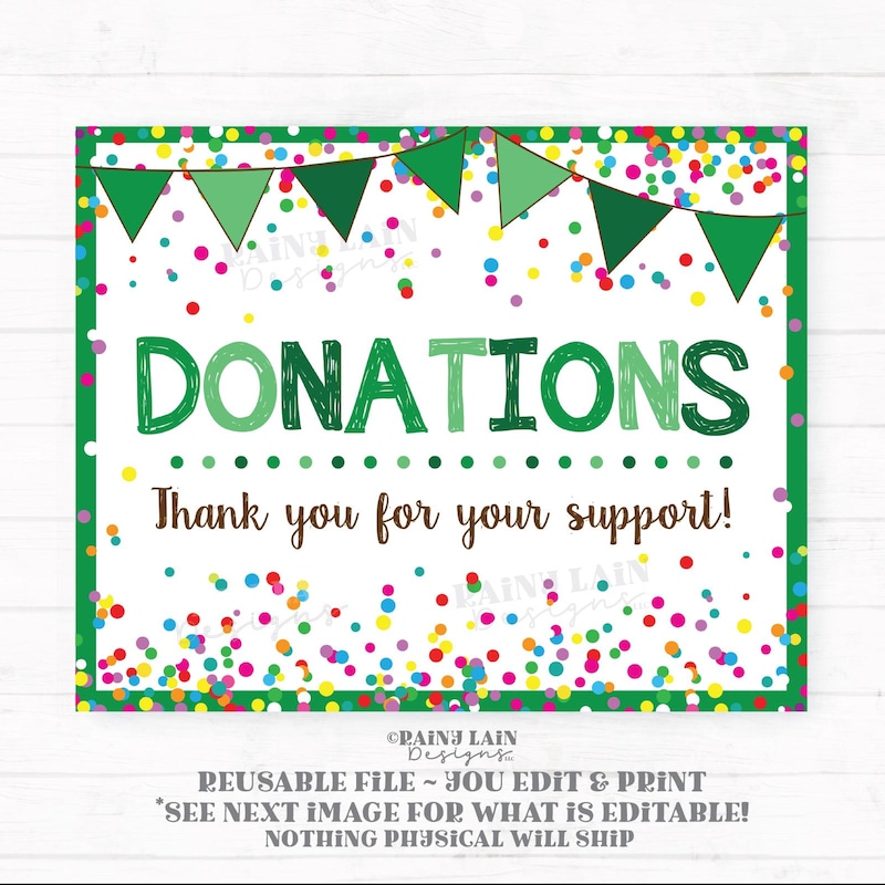 Food Donation Sign - Etsy