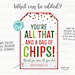 You're All That and a Bag of Chips Tag Christmas Gift Tag Employee ...