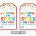 Valentine I'm Stuck on You, Stickers Valentine Sticky Hand Valentine ...