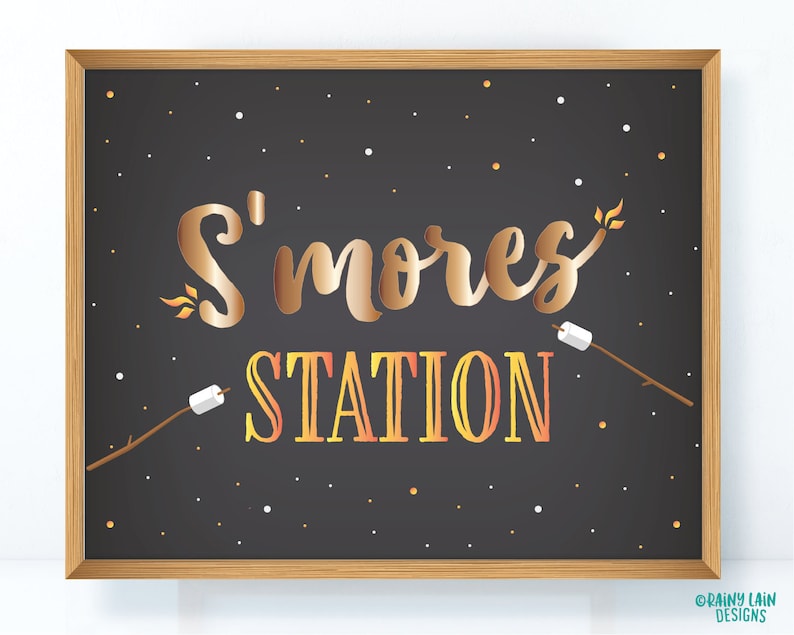 S'mores Station Sign Smores Station Sign S'mores | Etsy