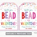 Will You Bead My Valentine Tag, Friendship Bracelet, Necklace ...