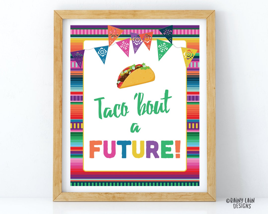 Taco Bout a Future Sign, Graduation Fiesta Sign, Fiesta Graduation ...