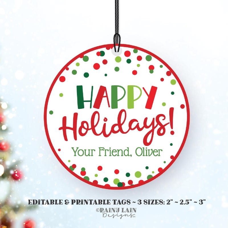 Happy Holidays Gift Tag - 60+ Gift Ideas for 2025