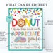 Donut Know How Much We Appreciate You Sign Teacher's - Etsy