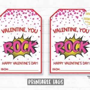 You Rock Valentine, Girl Superhero Valentine, Pop, Painted Rock, Rocks ...