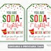 You Are Sodalightful to Work With Tag Christmas Soda Gift Tag Soda Pop ...