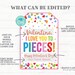 Valentine I Love You to Pieces Tag, Puzzle Candy Building Blocks Friend ...