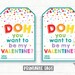 Doh You Want to Be My Valentine, Play Dough Valentine Tag, Playdough ...