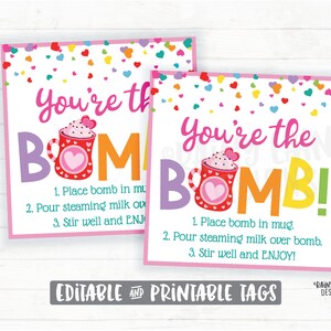 You're the Bomb Valentine's Day Hot Chocolate Bomb - Etsy