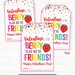 Berry Glad We're Friends Valentine Fruit Snacks Fruit - Etsy