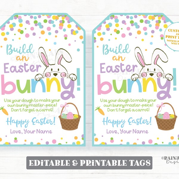 Easter Bunny Tags - Etsy