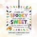 Halloween Treat Tag, Spooky and Sweet, Editable, Printable Halloween ...