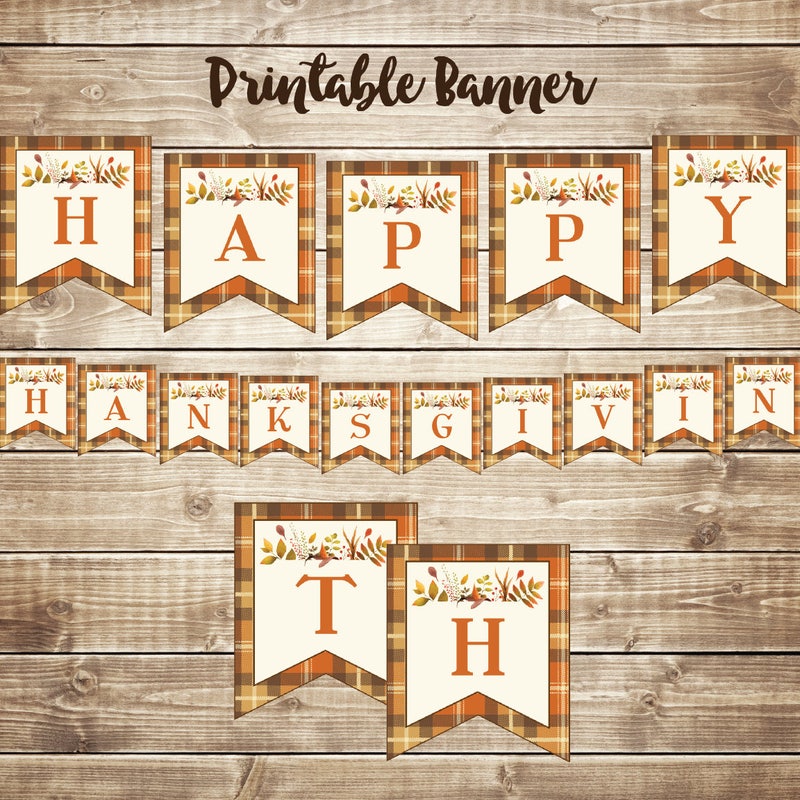 Thanksgiving Banner - Etsy