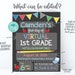 First Day of Virtual School Sign Editable 1st Day of Virtual - Etsy