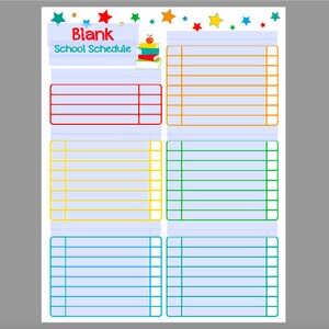 Editable Home School Schedule, Daily School Checklist, Printable Kids ...