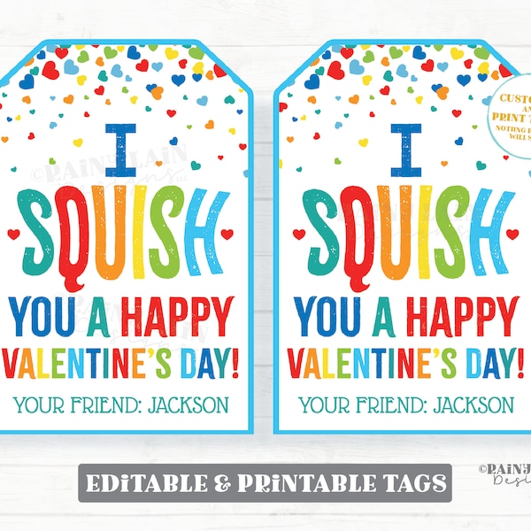 Squishy Valentine Card - Etsy