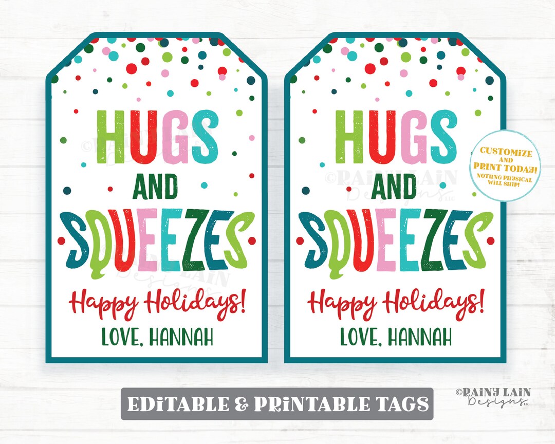 Holiday Squeeze Tags Hugs and Squeezes Christmas Squishie Applesauce ...
