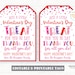 Valentine's Day Thank You Tag, Valentine Appreciation Gift Tags, Favor ...