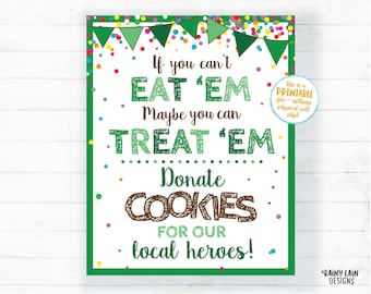 Cookie Booth Sign If You Can't Eat 'em Treat 'em - Etsy