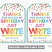 Birthday Pencil Gift Tag Birthday Just Write Party Favor - Etsy