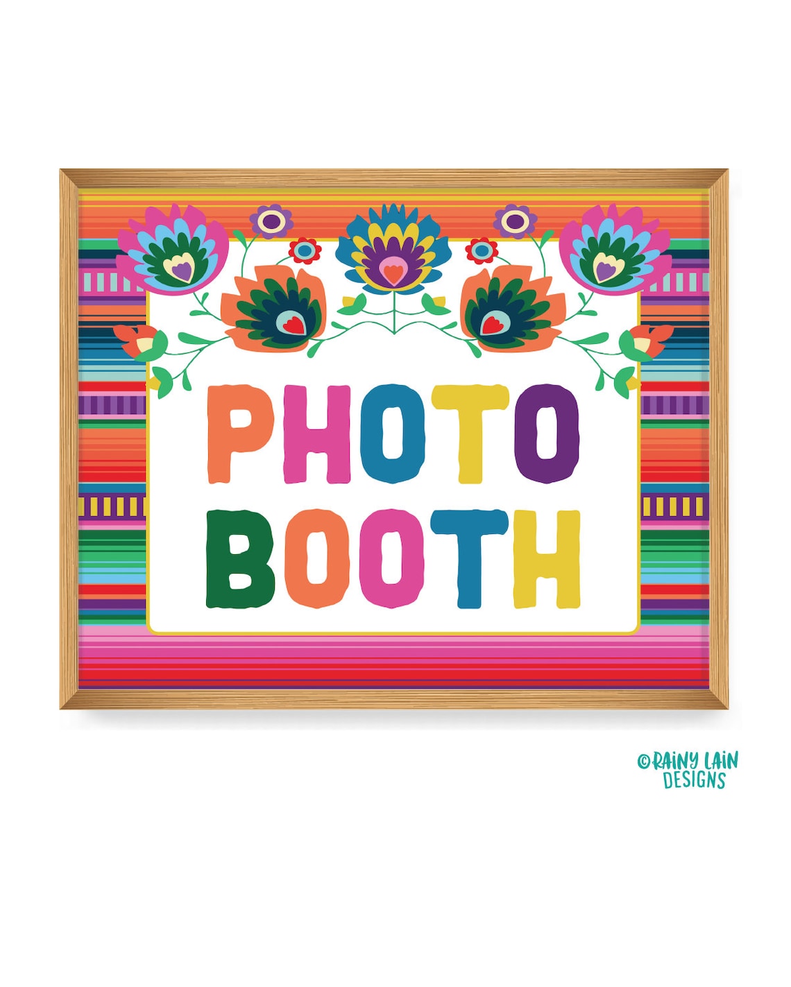 Photo Booth Sign Printable Photo Booth Fiesta Photo Booth - Etsy