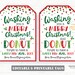 Washing You a Merry Christmas Editable Tag Donut Forget New Year ...