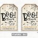 Boo Thank You for All You Do Tag Halloween Appreciation Teacher Staff ...