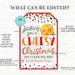 Cheese Gift Tag Wishing You Cheesy Christmas Grate New Year Holiday ...