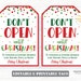 Don't Open Until Christmas Tags Do Not Open Gift Tag - Etsy