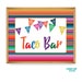 Taco Bar Sign Printable Taco Twosday Sign, Printable Fiesta Sign ...