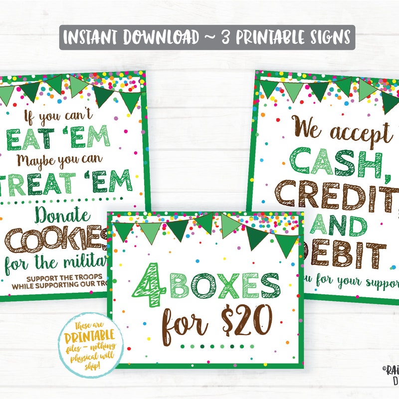 Cookie Booth Sign - Etsy