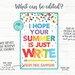 I Hope Your Summer is Just Write Tags Pencil End of School Year Gift ...