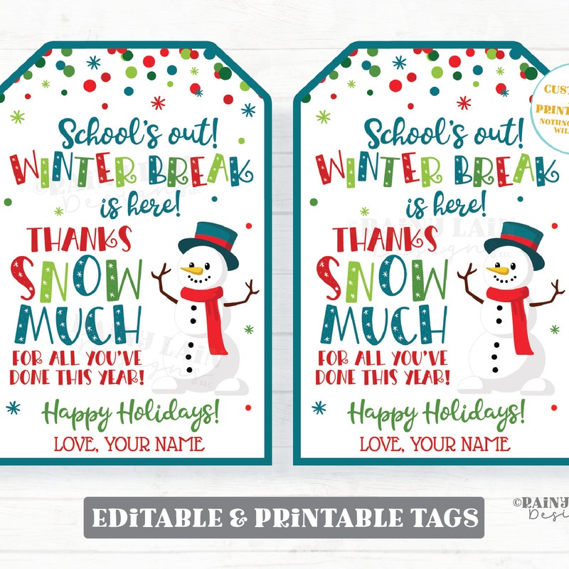 Winter Gift Tags - 60+ Gift Ideas for 2024