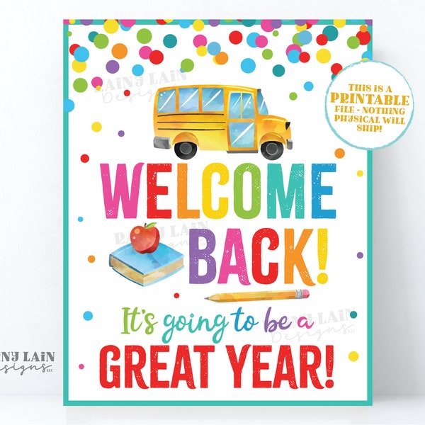Welcome Back to School Picture Backdrop - Etsy