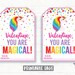 Unicorn Valentine You Are Magical Valentine Tags, Coloring, Crayons ...