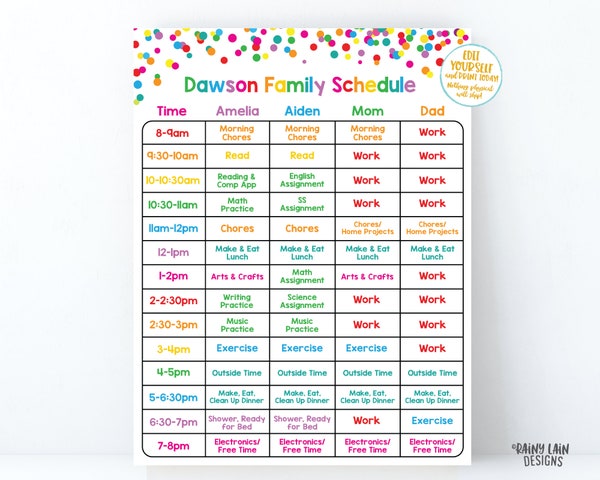 Printable Weekly Schedule and to Do List With Notes and Next Week Look ...