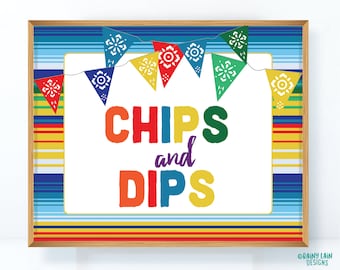 Chips and Dips Sign - Etsy